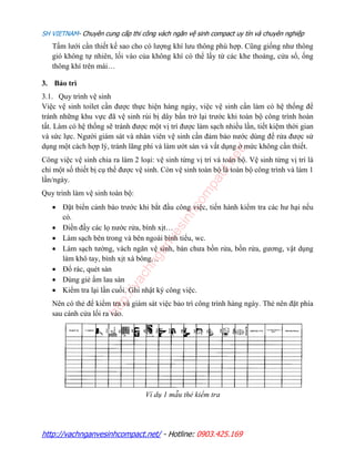 Huong dan de co toilet cong cong dep va de bao tri | PDF