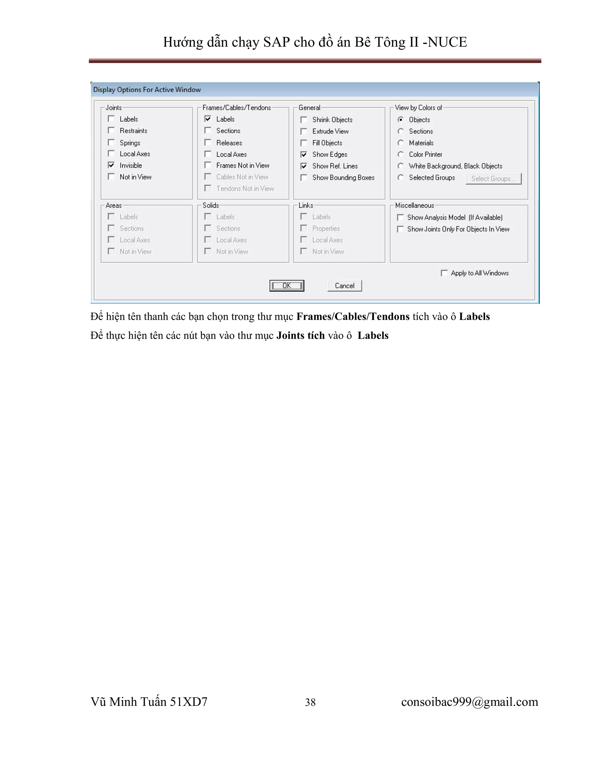 Huong dan do an be tong 2 voi sap2000 | PDF