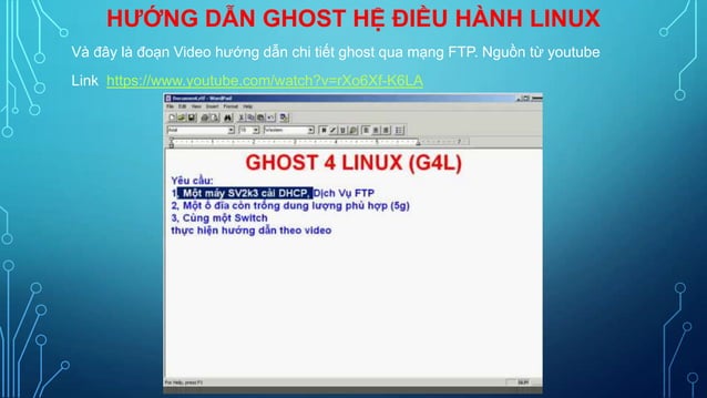 Huong dan ghost hdh linux qua g4 l | PPTX