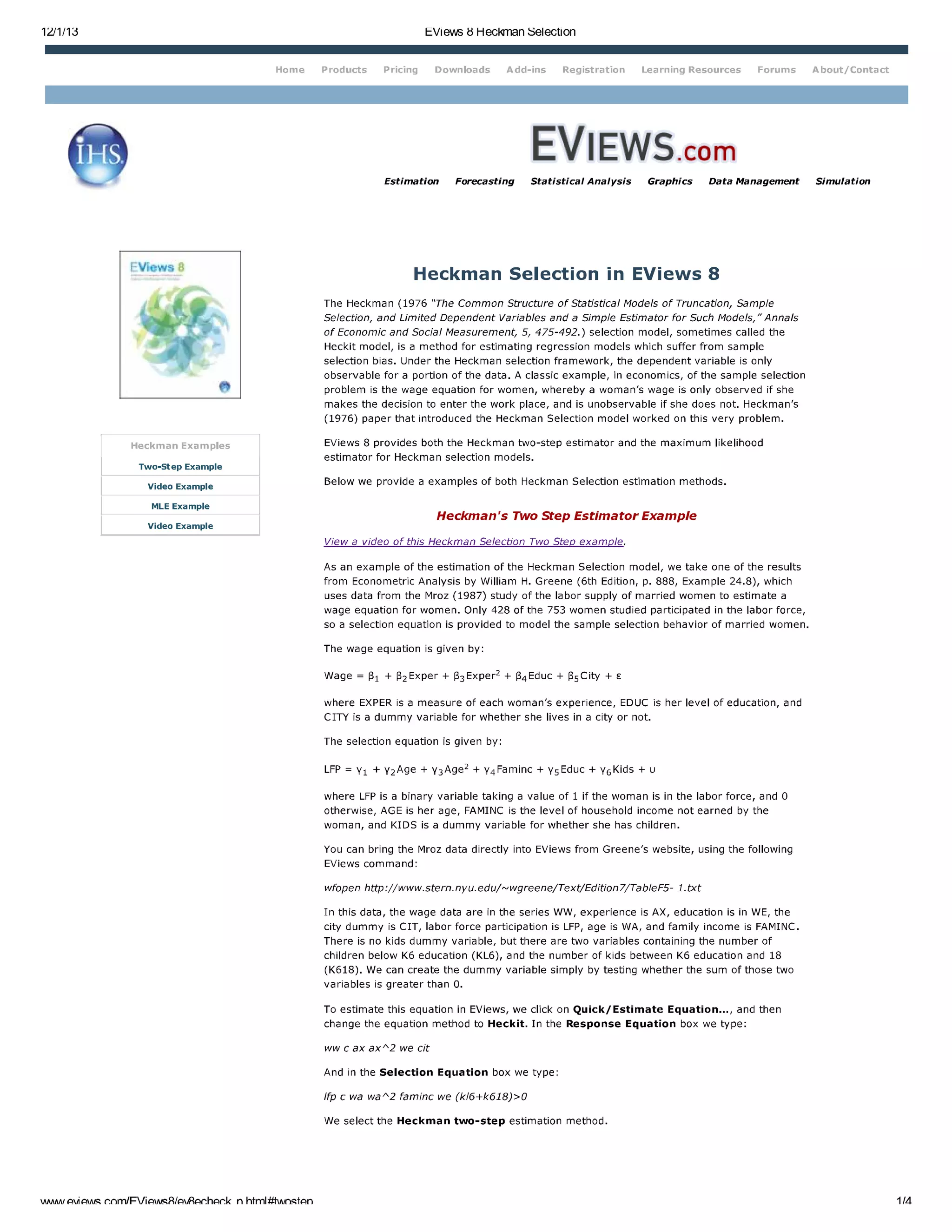 Huong dan heckman | PDF