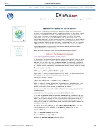 Huong dan heckman | PDF