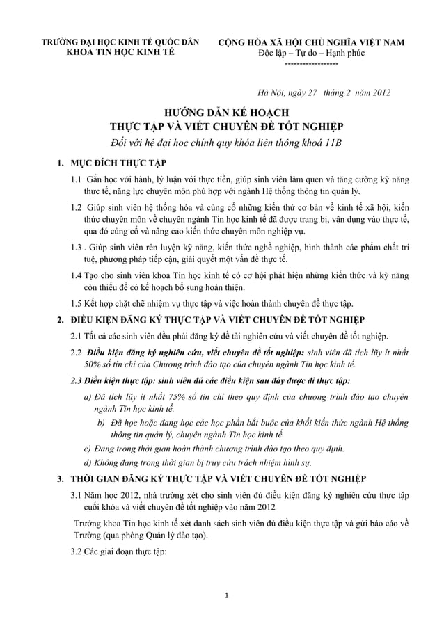 Huong dan ke hoach thuc tap lienthong k11 b (1) | PDF