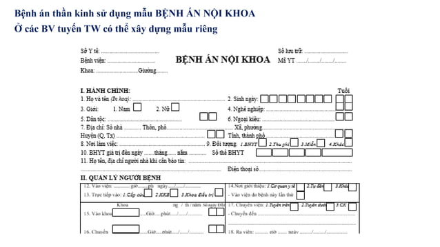 Hướng dẫn khám - làm bệnh án thần kinh | PPTX