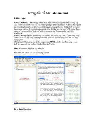 Huong danmatlab simulink | PDF