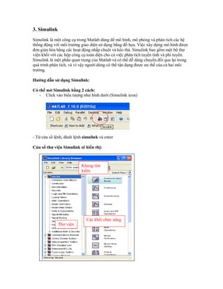 Huong danmatlab simulink | PDF