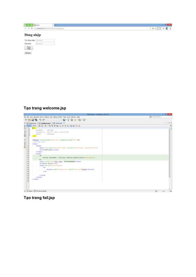 Hướng dẫn xây dựng ứng dụng web theo mô hình MVC bằng ngôn ngữ Java | PDF