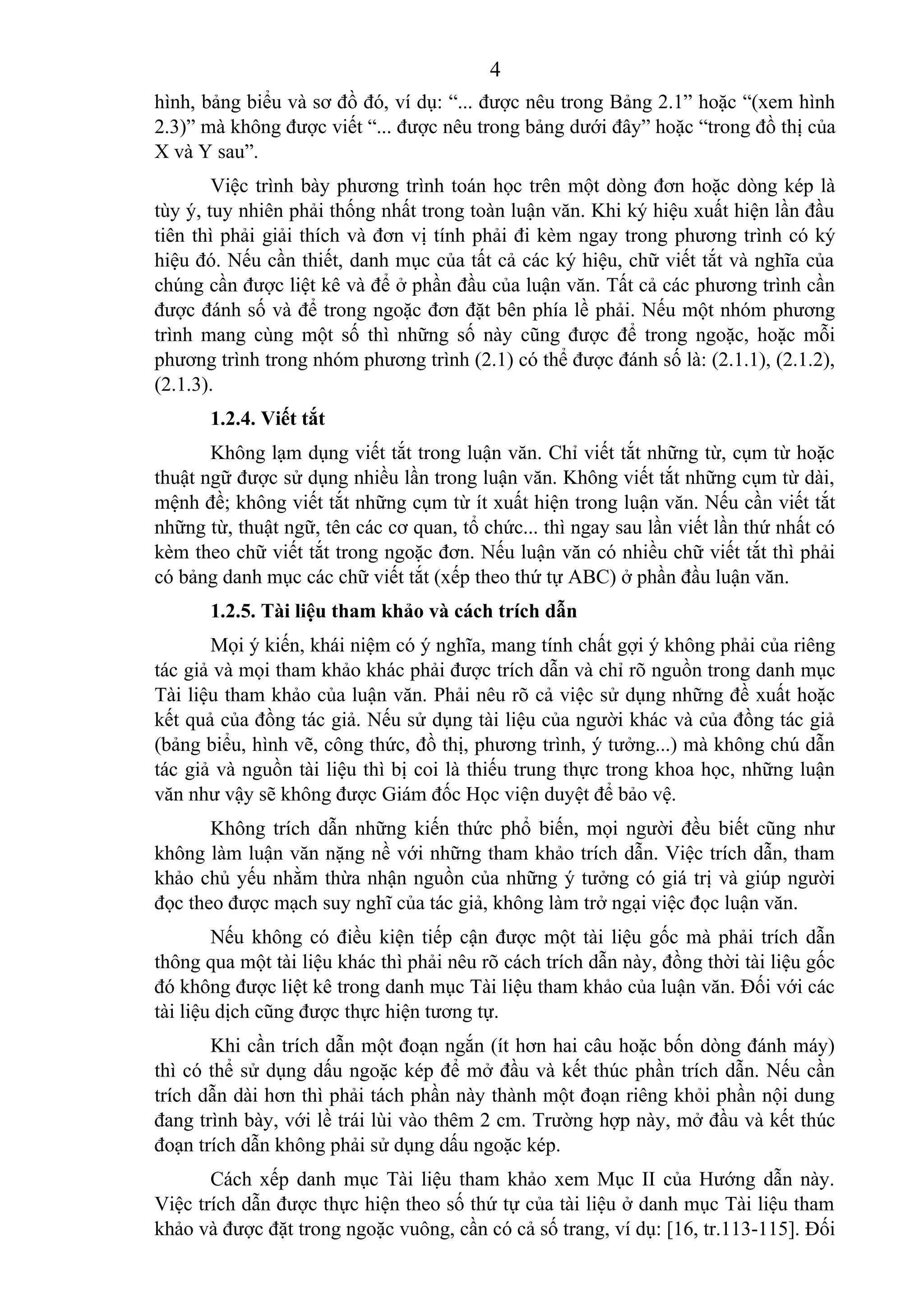 Huong dan quy cach trinh bay luan van | DOC