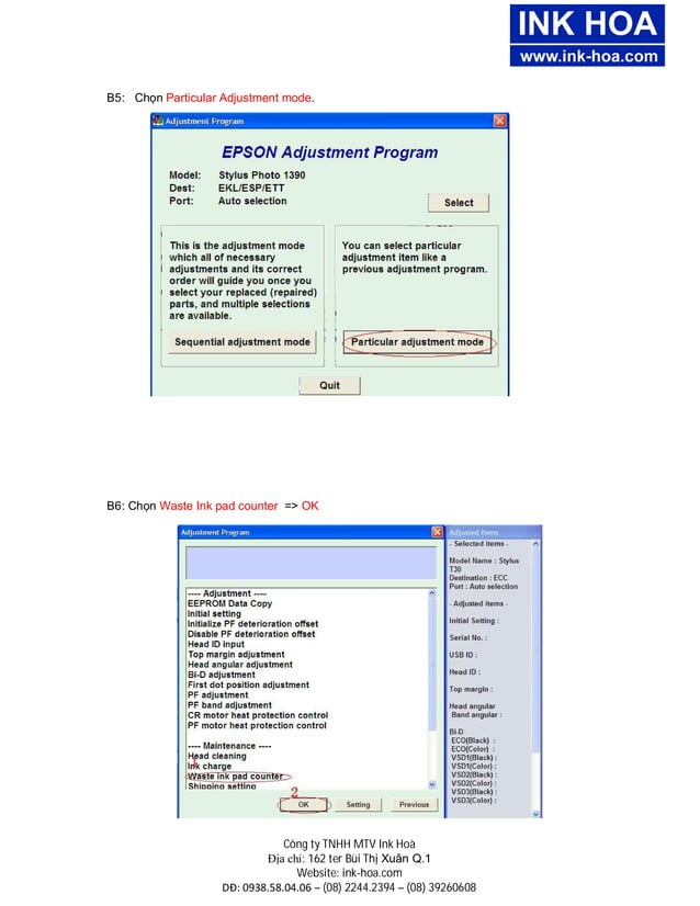 Huong dan reset muc l200 epson | PDF
