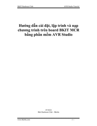 Hướng dẫn sử dụng AVR studio | PDF
