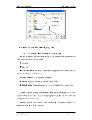 Hướng dẫn sử dụng AVR studio | PDF