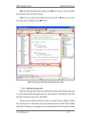 Hướng dẫn sử dụng AVR studio | PDF