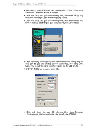 Hướng dẫn sử dụng máy kiểm kho Cipherlab CPT8000L | DOC