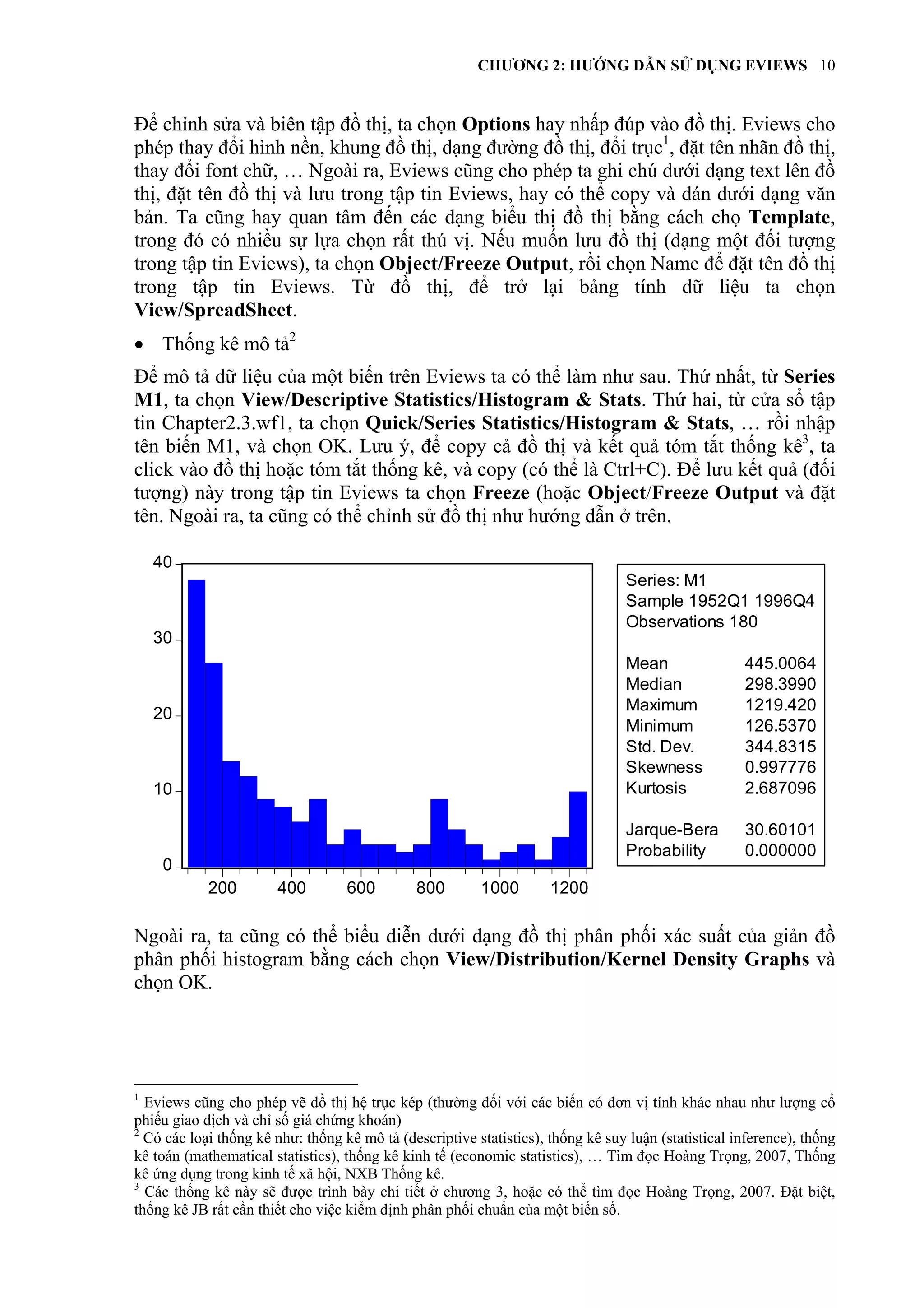 Huong dan su dung eviews 5.1 | PDF
