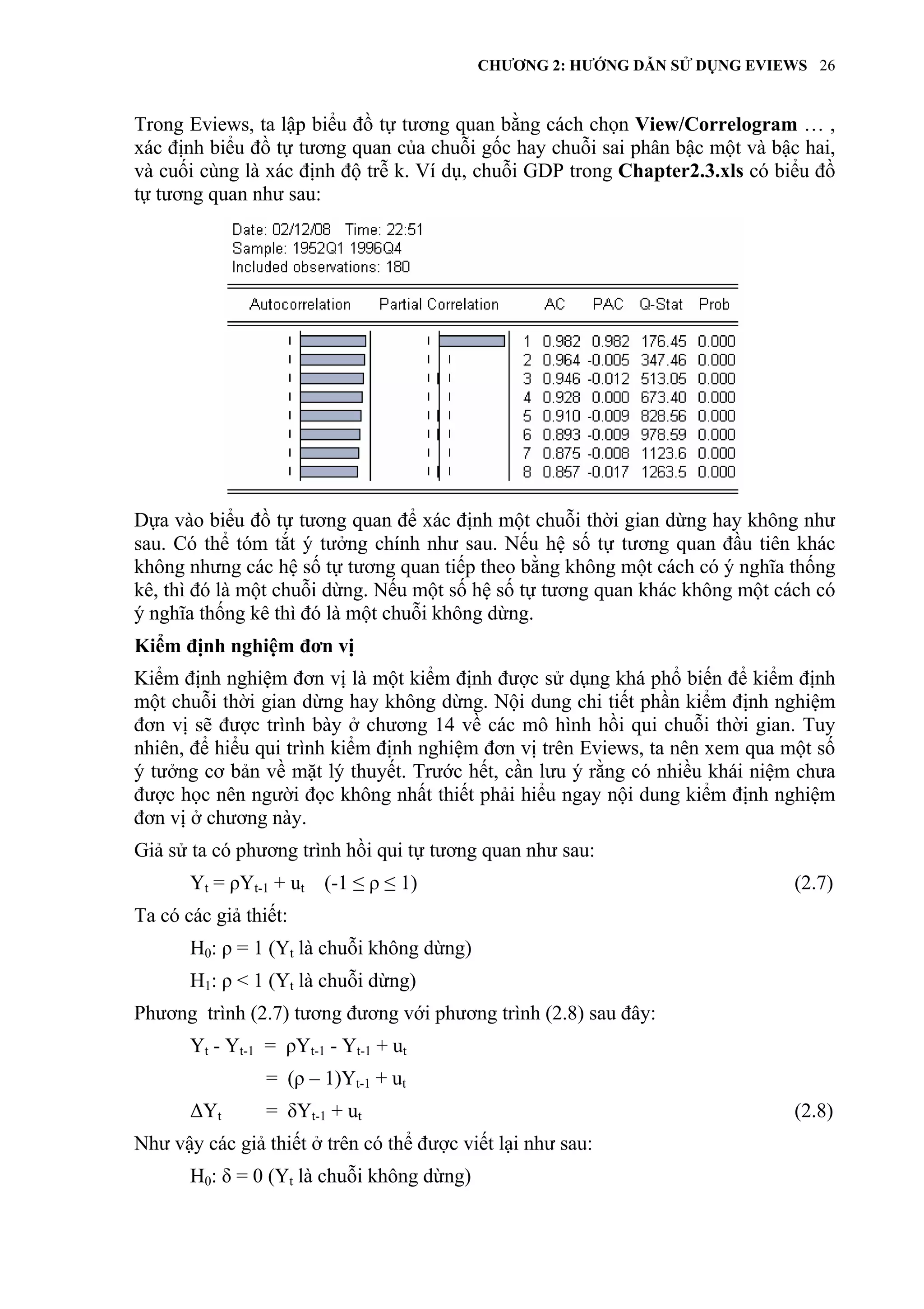 Huong dan su dung eviews 5.1 | PDF