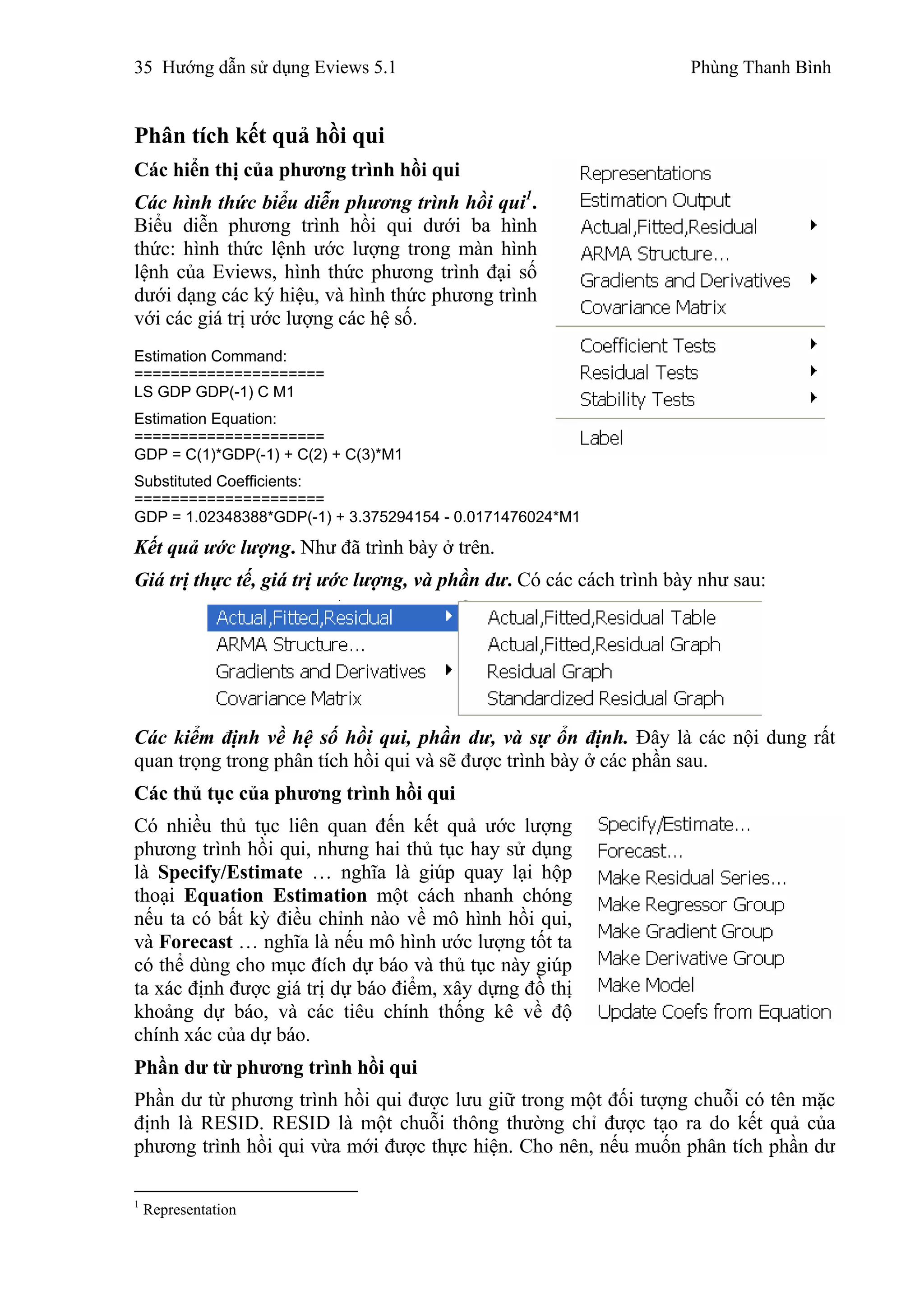 Huong dan su dung eviews 5.1 | PDF