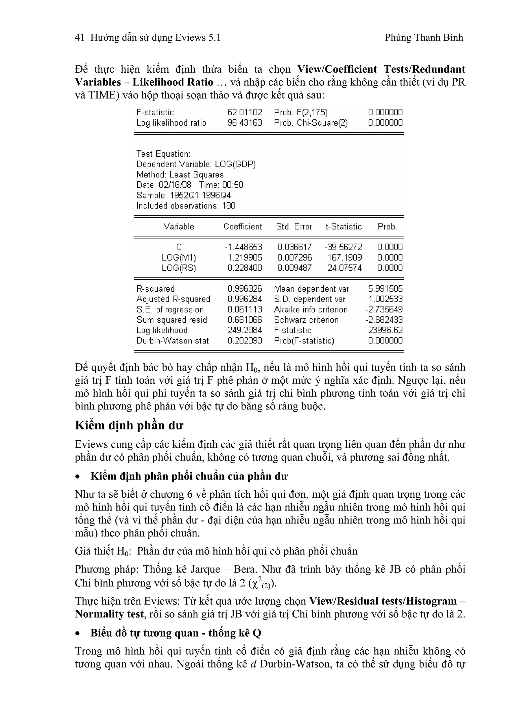 Huong dan su dung eviews 5.1 | PDF