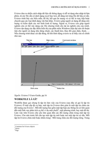 Huong dan su dung eviews 5.1 | PDF