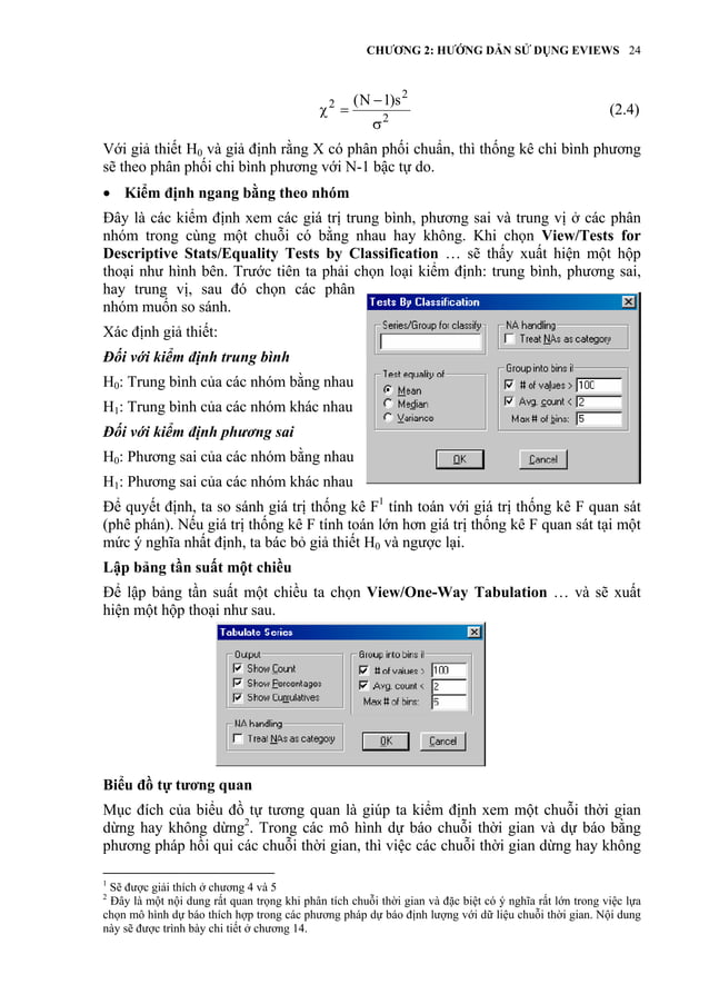 Huong dan su dung eviews 5.1 | PDF