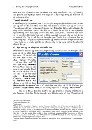 Huong dan su dung eviews 5.1 | PDF