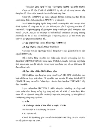 Huong dan su dung Mapinfo | PDF