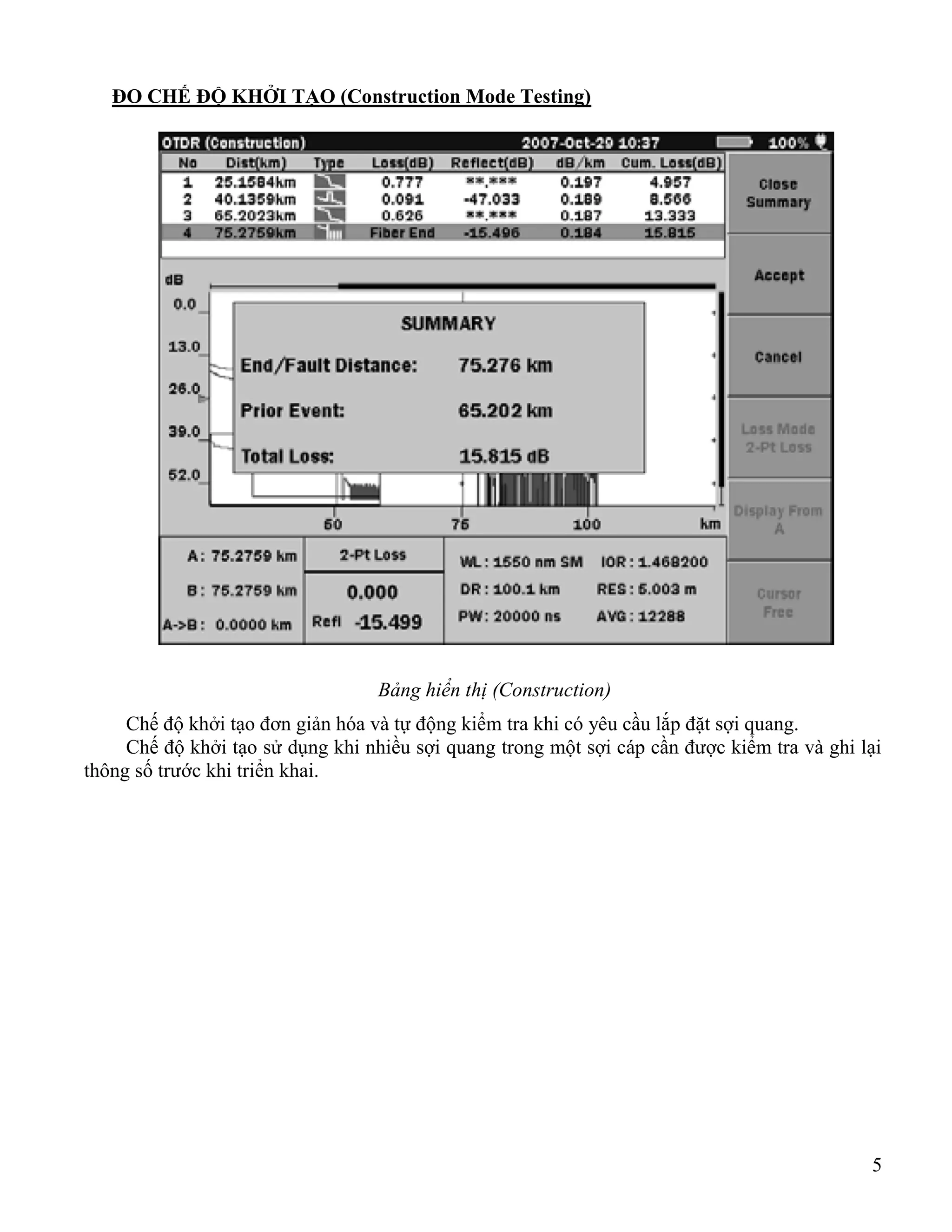 Huong dan su dung may do odtr anritsu mt9083 | PDF