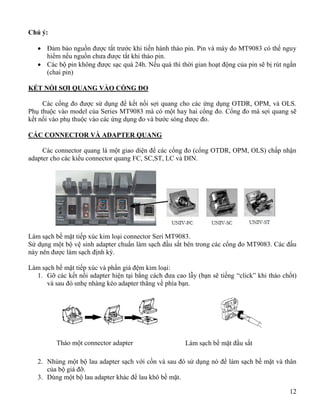 Huong dan su dung may do odtr anritsu mt9083 | PDF