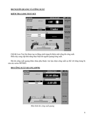 Huong dan su dung may do odtr anritsu mt9083 | PDF