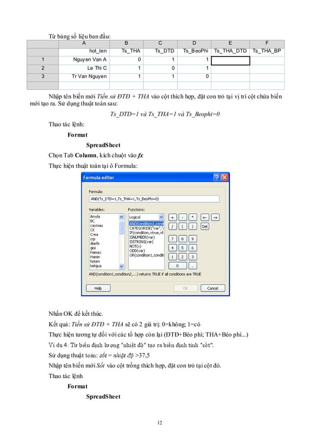 Huong dan su dung medcalc | PDF
