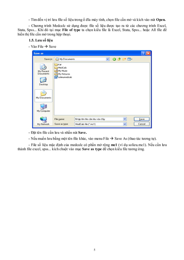 Huong dan su dung medcalc | PDF