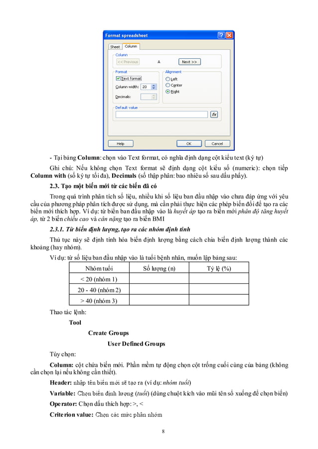 Huong dan su dung medcalc | PDF