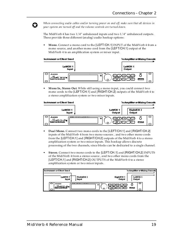 hướng dẫn sử dụng midiverb 4 - English | PDF