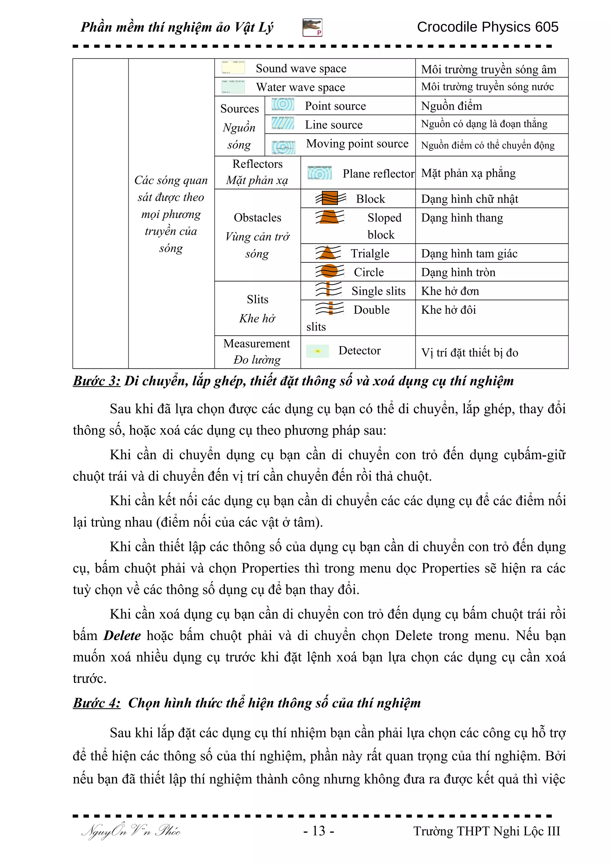 Huong dan su dung phan mem thi nghiem ao vat ly crocodile physics 605 ...