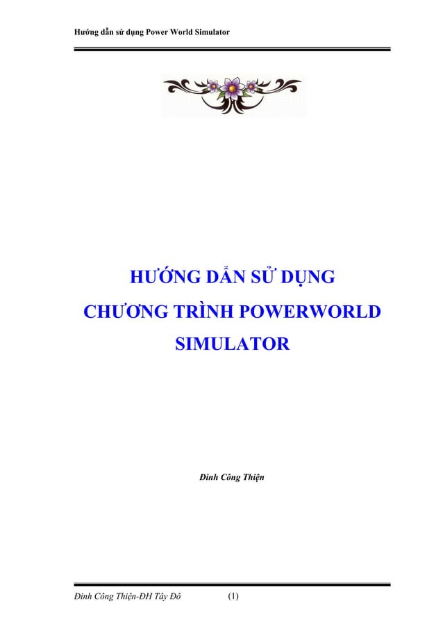Huong dan su dung powerworld | DOC