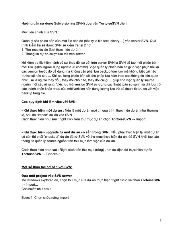 Huong dan su_dung_subversion | PDF