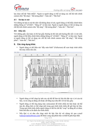 Hướng dẫn sử dụng V-scan | PDF