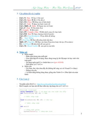 Huong dan su dung va debug voi dev c++ | PDF