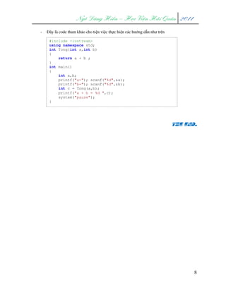 Huong dan su dung va debug voi dev c++ | PDF