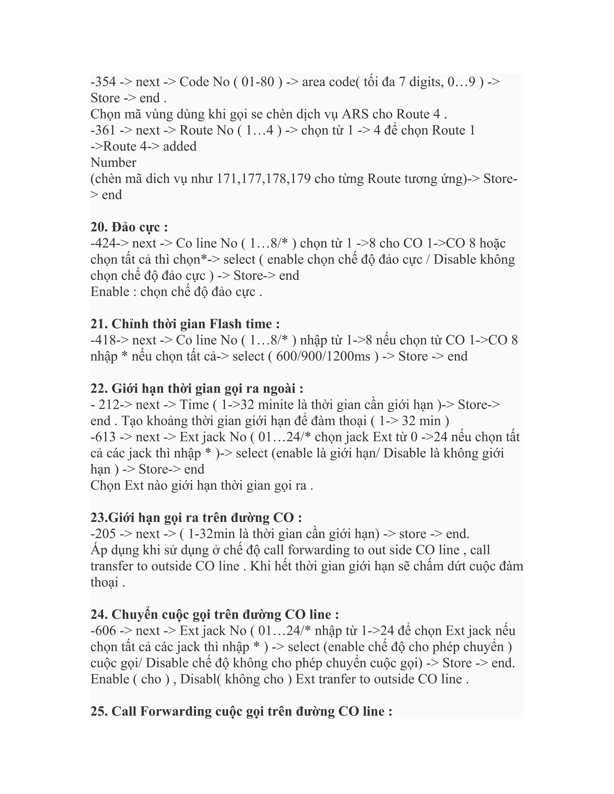 Huong dan su dung va lap trinh tong dai dien thoai panasonic | PDF