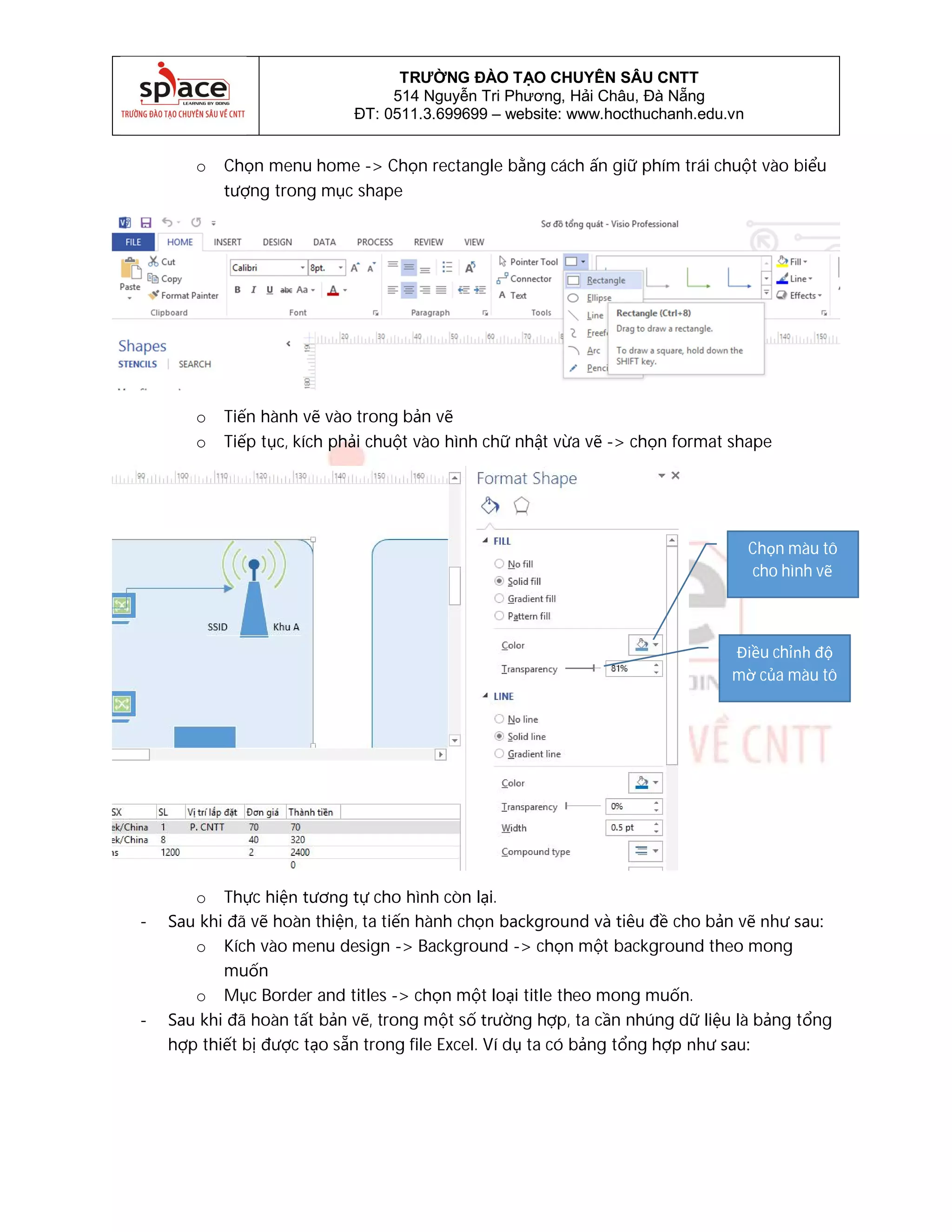 Huong dan su dung visio | PDF