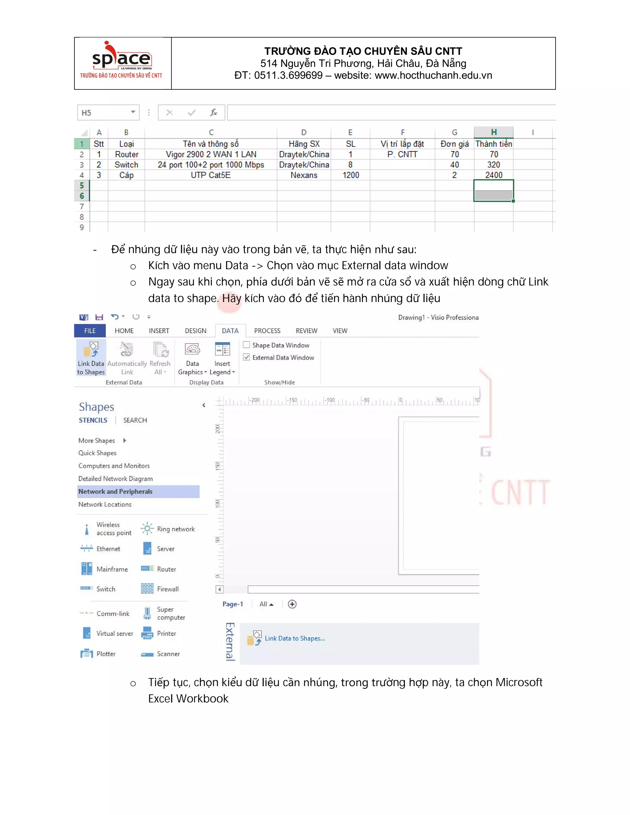 Huong dan su dung visio | PDF