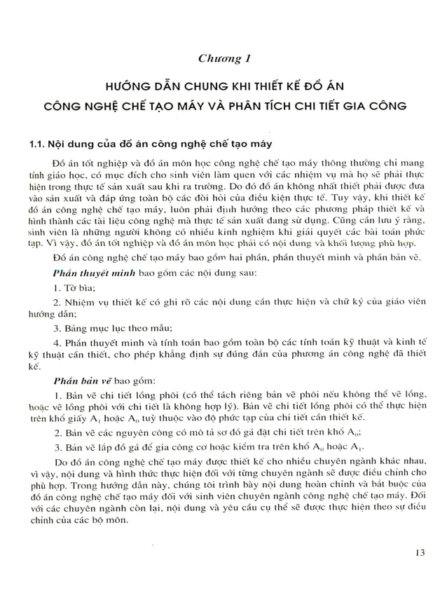 Huong dan thiet ke do an cong nghe che tao may | PDF