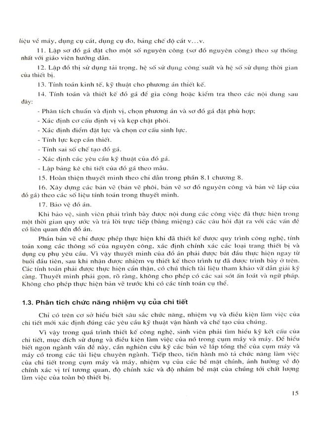 Huong dan thiet ke do an cong nghe che tao may | PDF