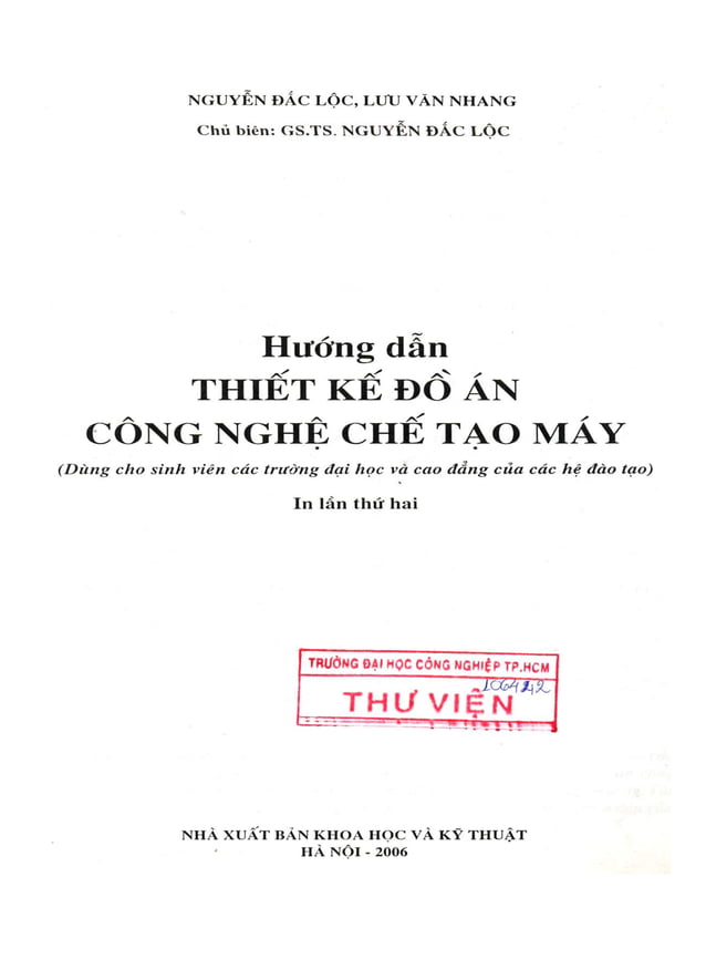 Huong dan thiet ke do an cong nghe che tao may | PDF
