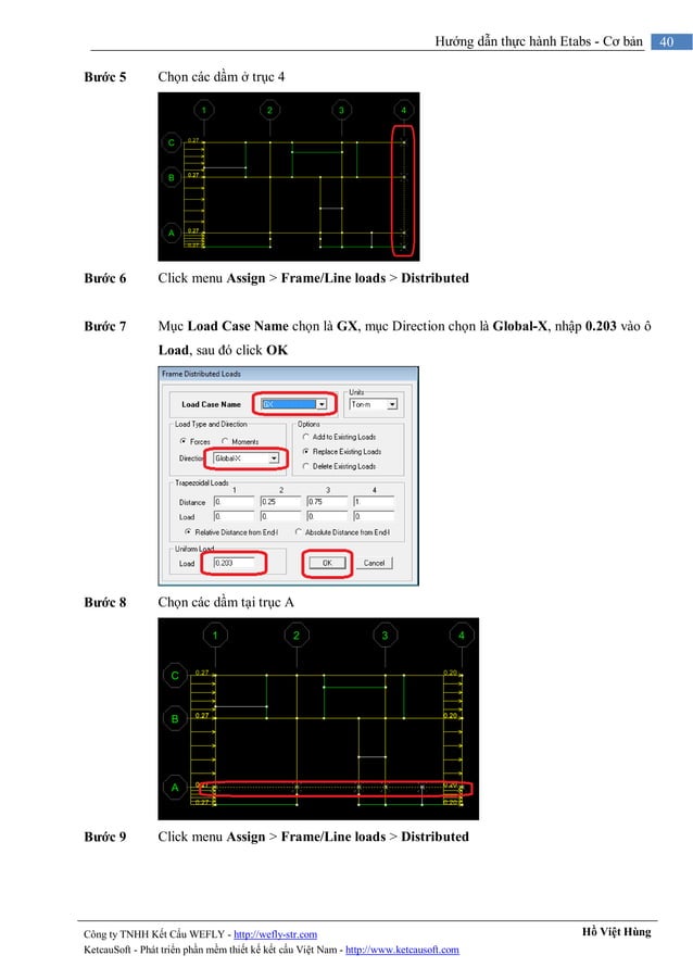 Hướng dẫn thực hành Etabs (cơ bản) | PDF