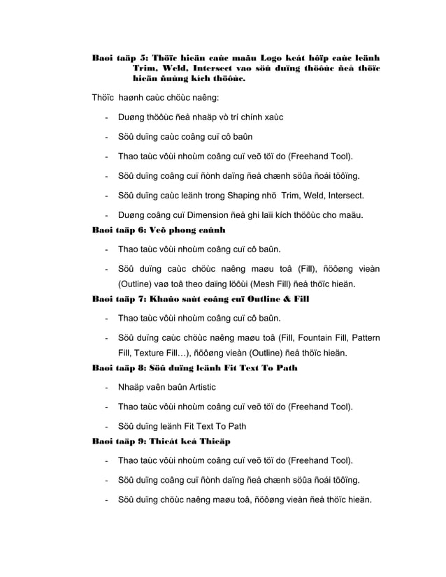 Đề thi thiết kế đồ họa 2D | DOC