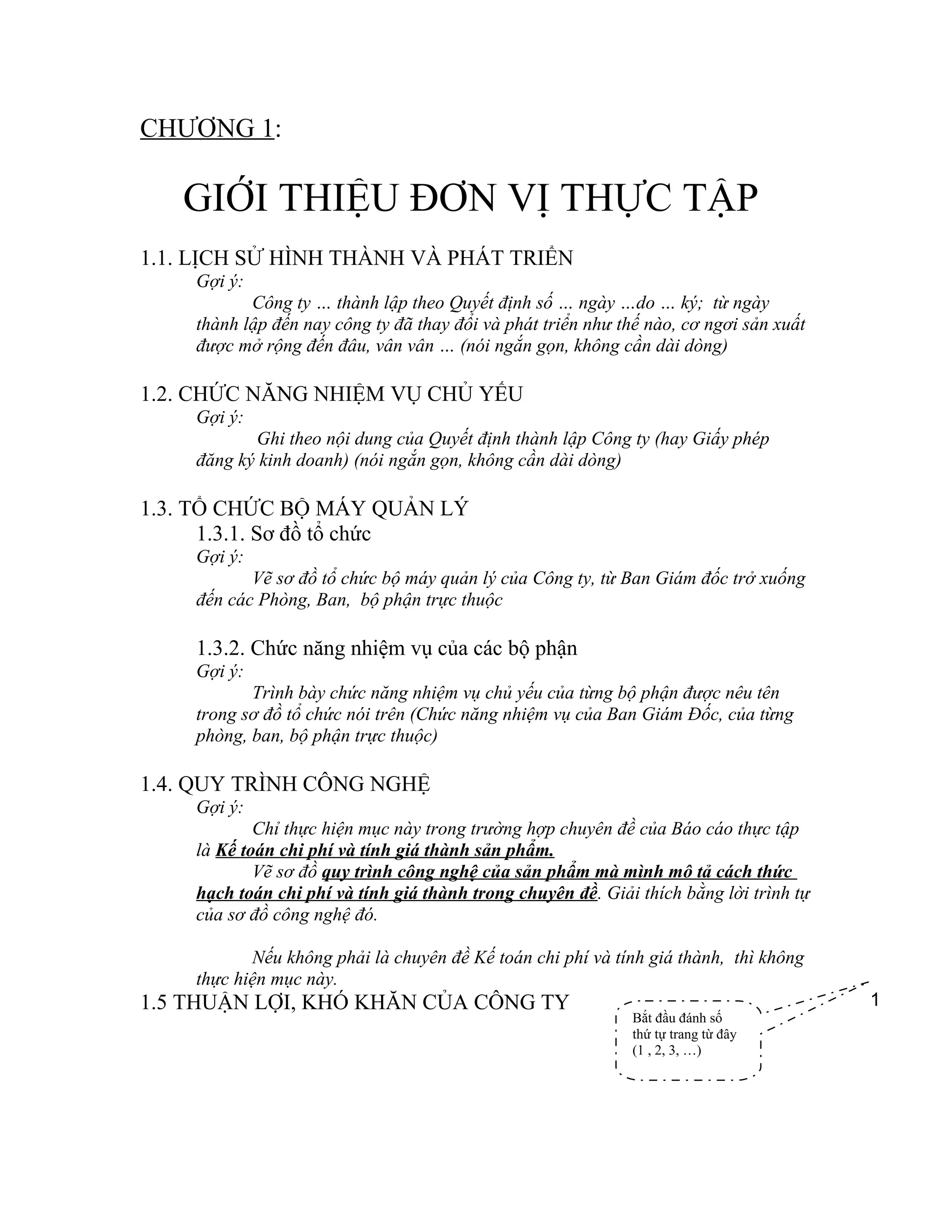 Huong dan thuc tap tot nghiep chuong 1,2,5 | PDF