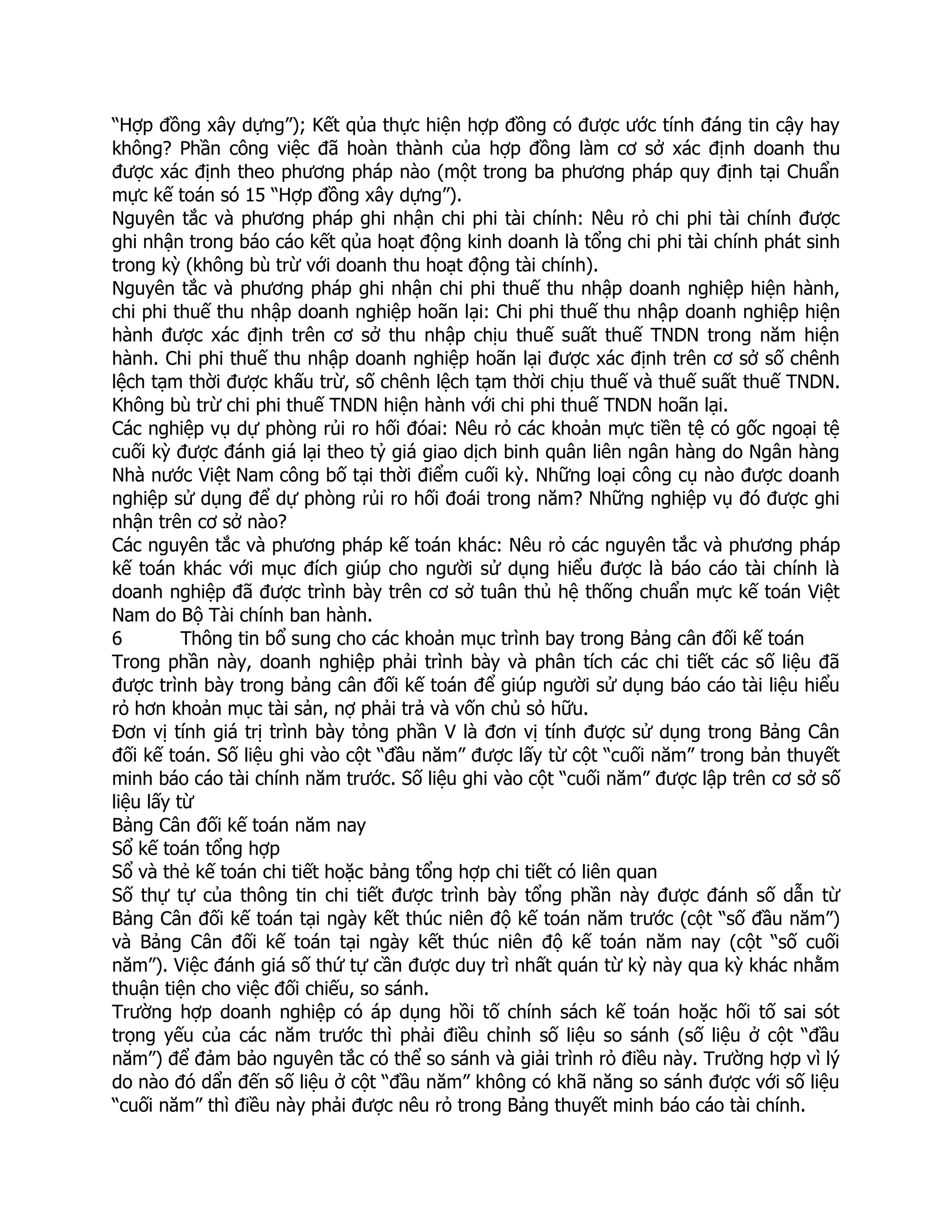 Huong dan thuyet minh BCTC qđ 15 | DOCX