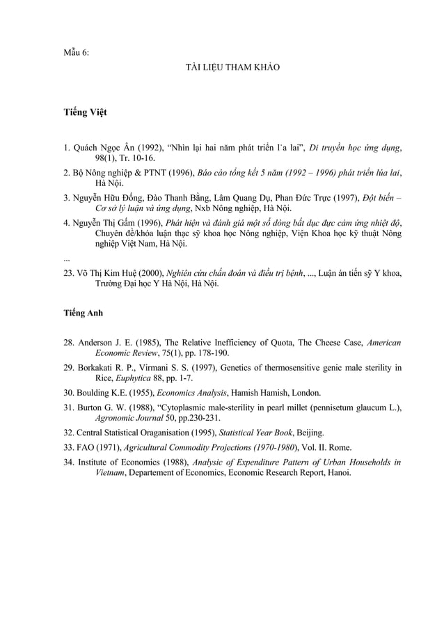 Huong dan trinh bay viet khoa luan | PDF