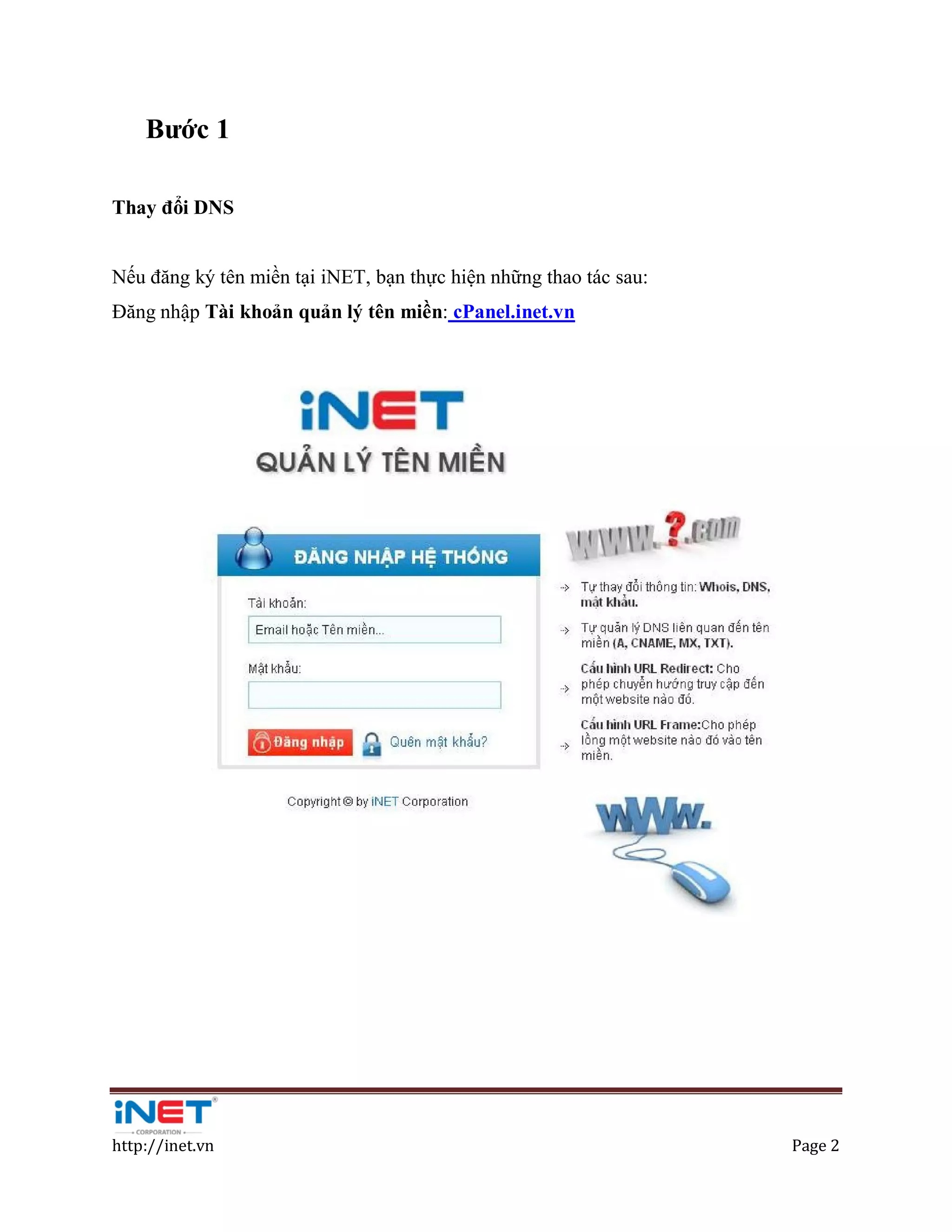 Huong dan tro ten mien ve byethost | PDF