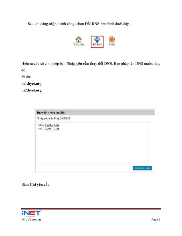 Huong dan tro ten mien ve byethost | PDF